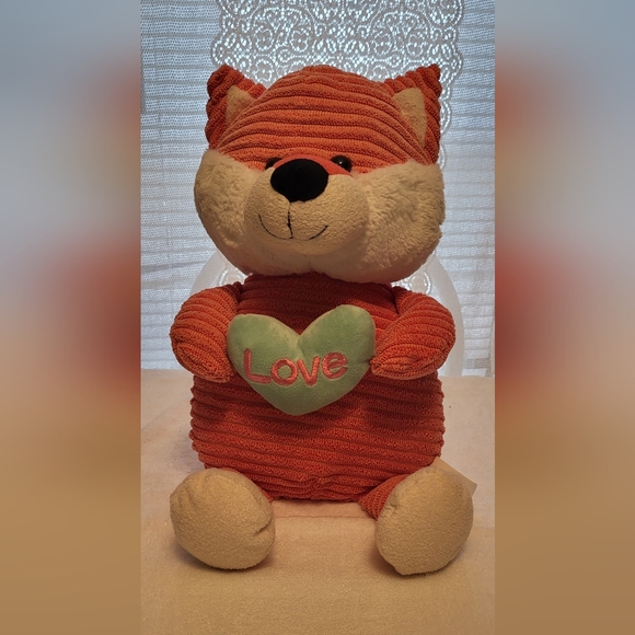 Hug & Fun | Toys | Hugs Fun Red Cord Fox Holding A Love Adorable | Poshmark